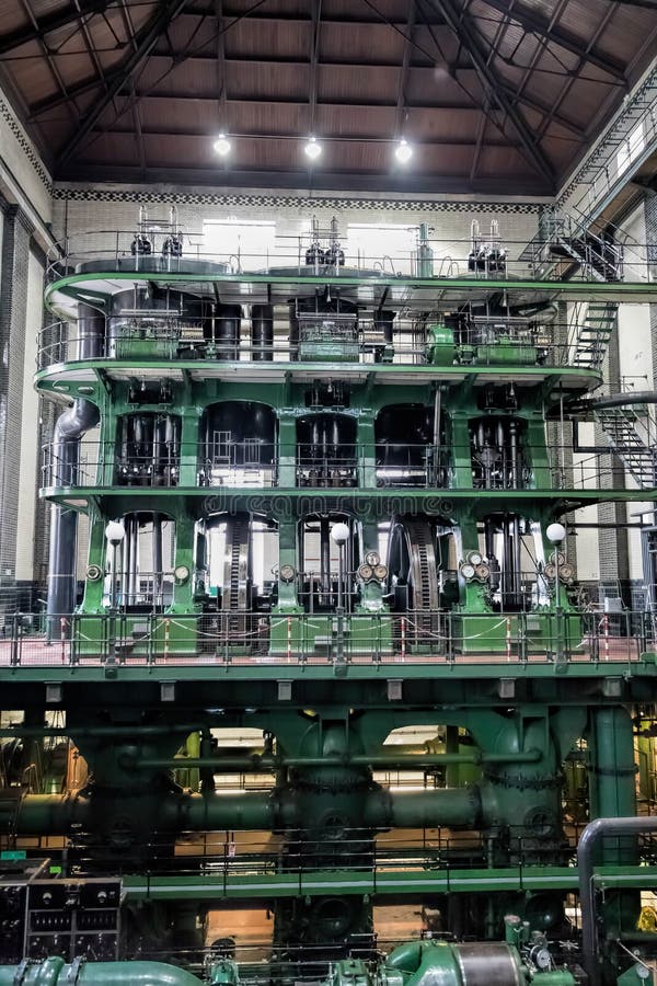 Large Steam Engine Water Pump Site. Industrial Heritage Editorial Photo ...