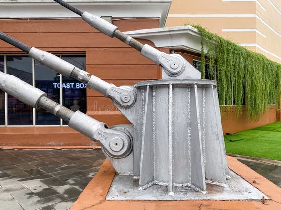 Large Steel Cable Support Structures Bracing a Canopy or Building ...