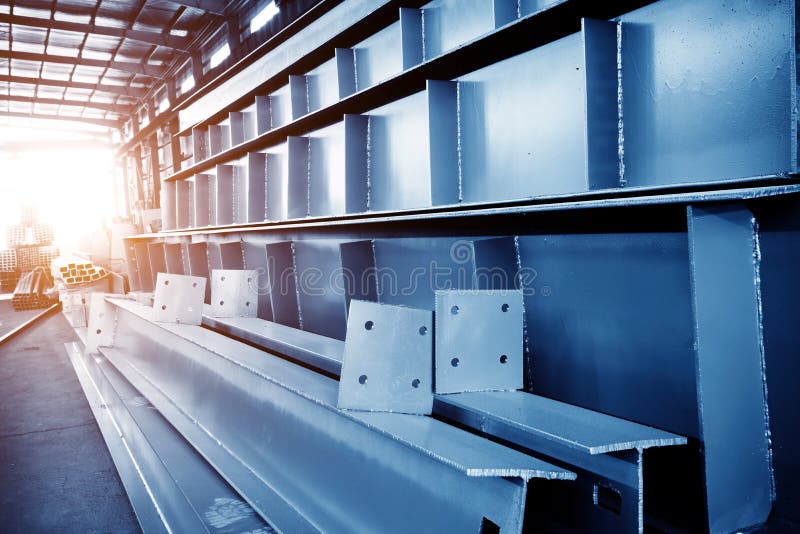 Large Steel Factory Warehouse Stock Photo - Image of building, panorama ...