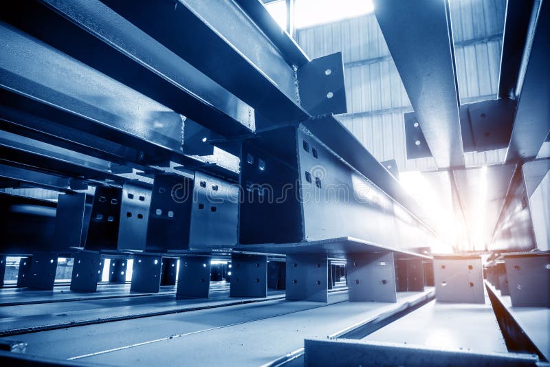 Large Steel Factory Warehouse Stock Image - Image of metalwork ...