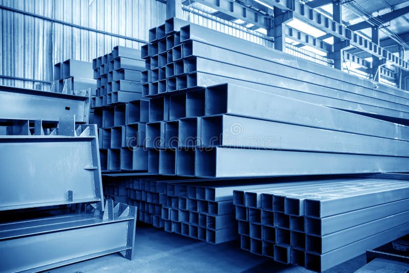 Large Steel Factory Warehouse Stock Image - Image of manufacturing ...