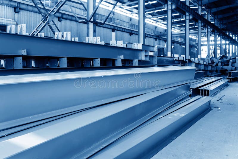 Large Steel Factory Warehouse Stock Photo - Image of metalworking ...