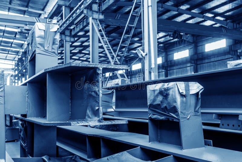 Large Steel Factory Warehouse Stock Image - Image of metallurgy ...