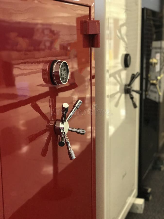 Large Steel Safe stock photo. Image of safe, black, vault - 97181578