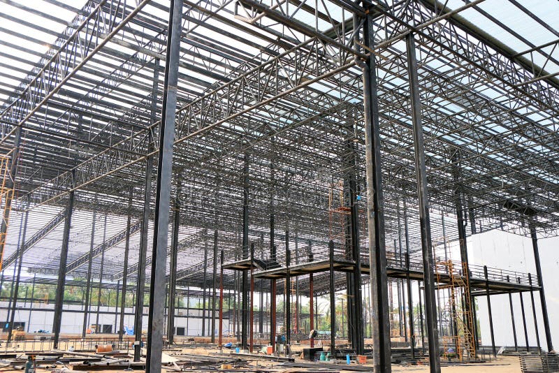 Large steel structure stock image. Image of structural - 149197351
