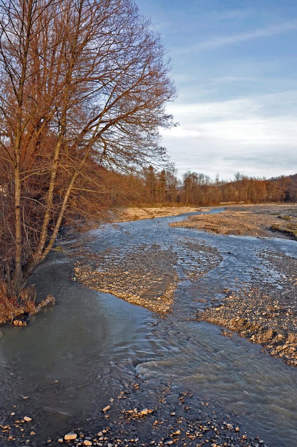 Large still river stock photo. Image of canoe, island - 17403474