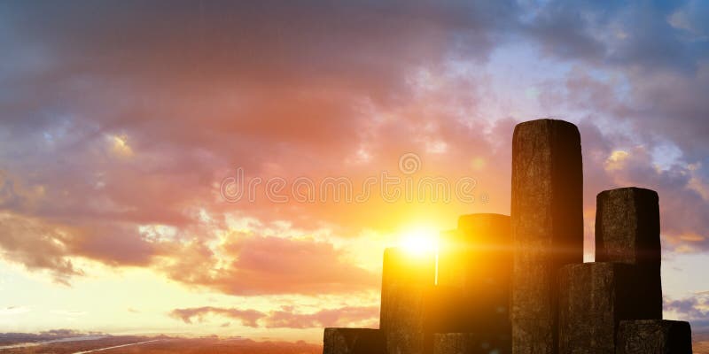 Large Stone Blocks Abstract Construction Stock Illustration ...