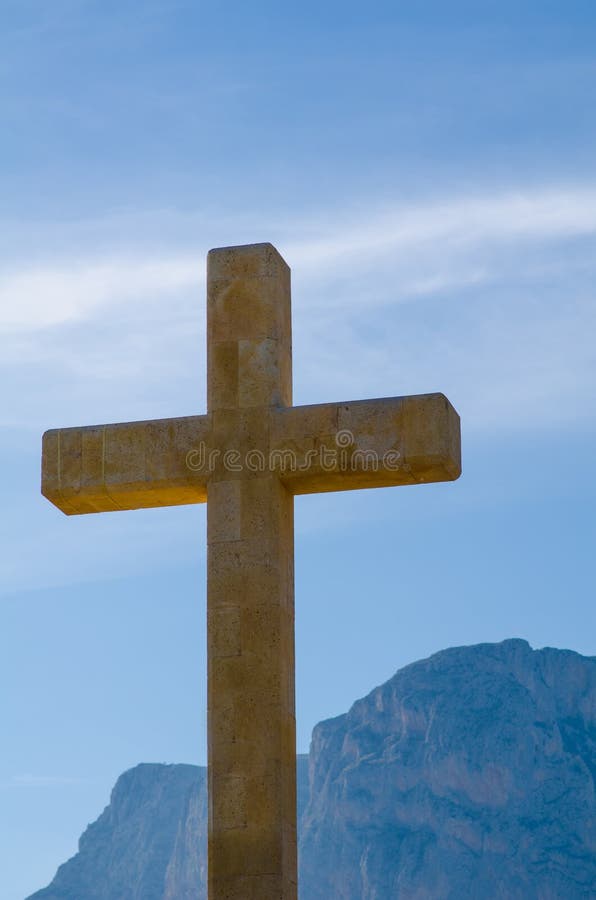 Large stone cross stock photo. Image of heaven, spiritual - 143147428