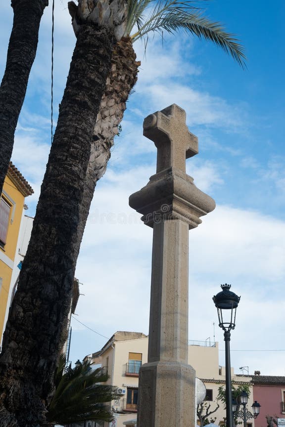 Large stone cross stock image. Image of symbol, catholic - 145043543