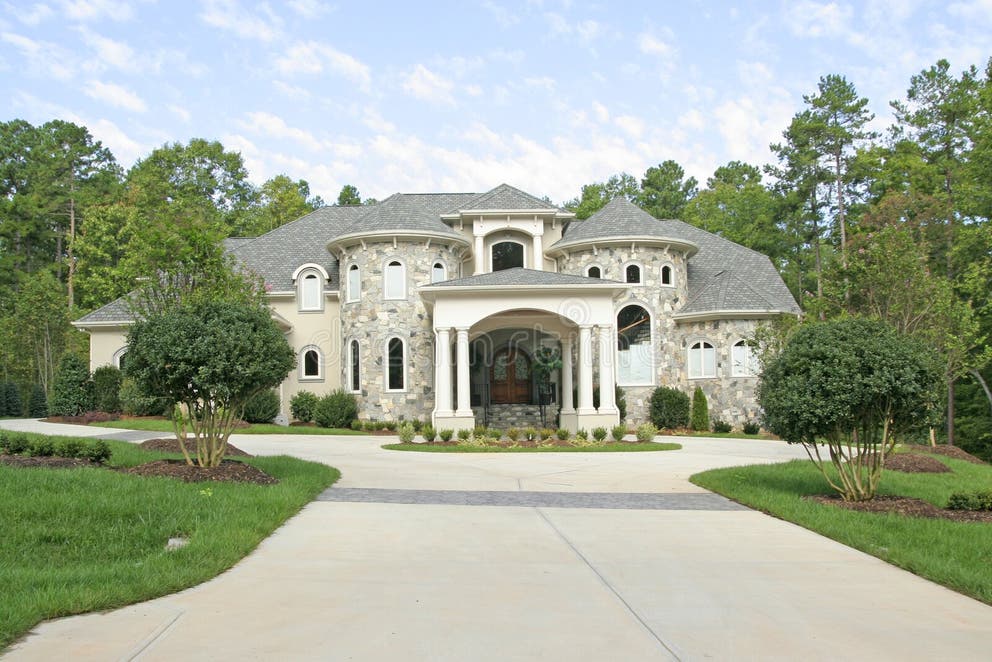 Large Stone House stock image. Image of money, stone, mason - 1362411