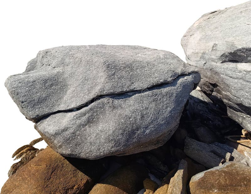 Large stone isolated stock image. Image of material - 302537477