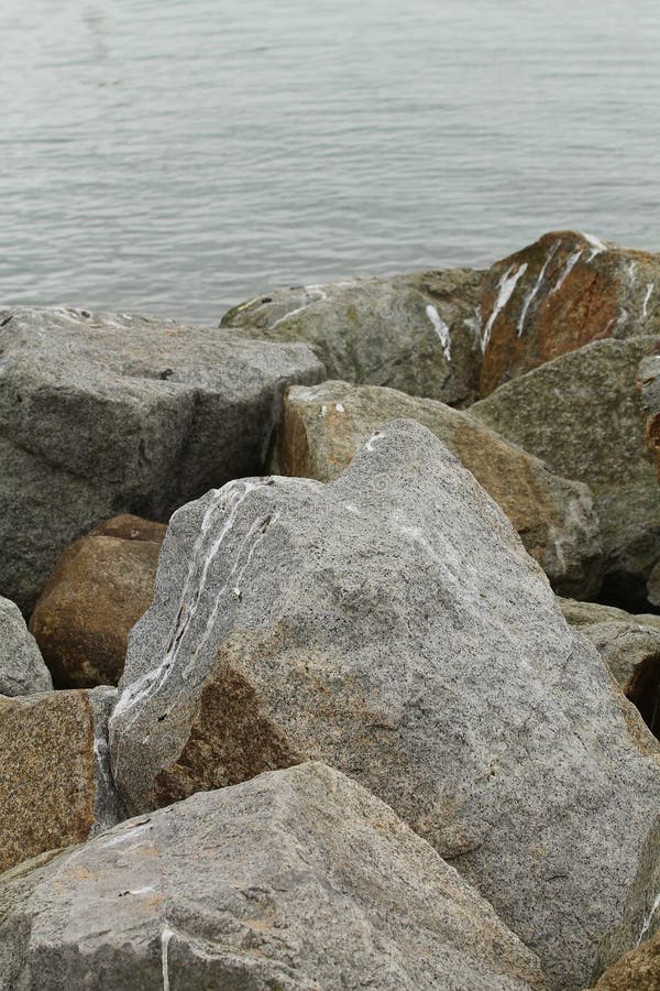 Large stone stock photo. Image of shore, coast, stonewall - 265048838