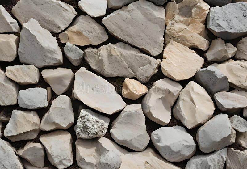 Large Stone Pile for Garden or Wall Decoration.AI Generated Stock ...
