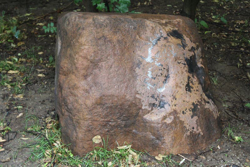 Large stone and soil stock image. Image of rock, soil - 224300251