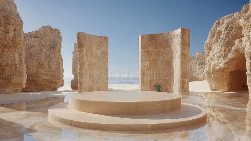 Large Stone Structure Circular Platform Middle Stock Photos - Free ...