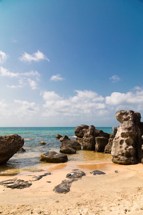 Large stones on the beach stock image. Image of idyllic - 37782695