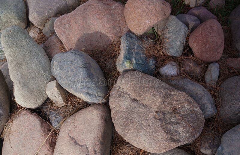 Large Stones of Different Colors Stock Photo - Image of closeup ...