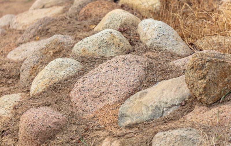 Large Stones on the Ground. Stock Photo - Image of natural, pebble ...