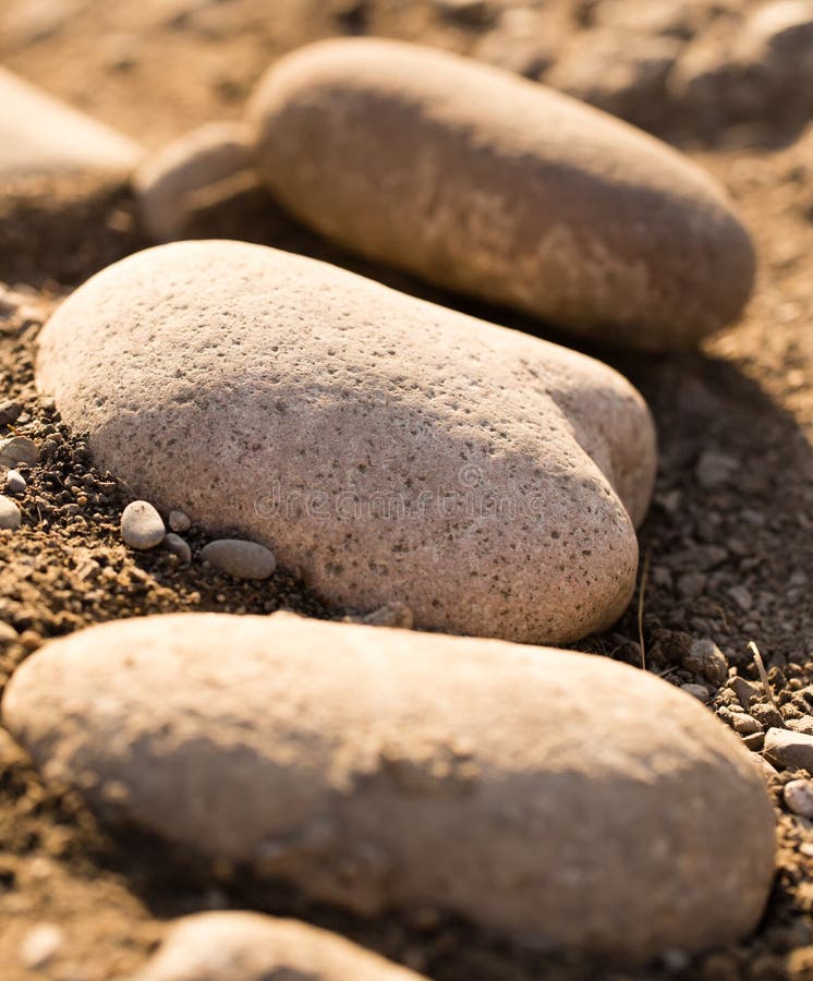 Large Stones on the Ground in Nature Stock Image - Image of natural ...