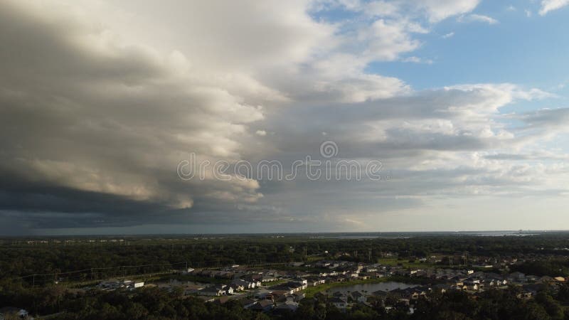 Thunderstorm Over Florida Suburbs Stock Image - Image of landmark ...