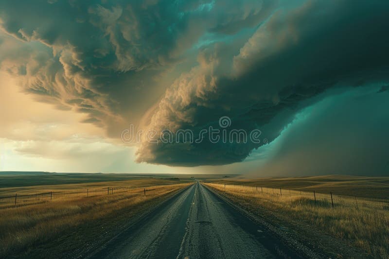 Large Storm Cloud Looming Over Road Stock Photos - Free & Royalty-Free ...