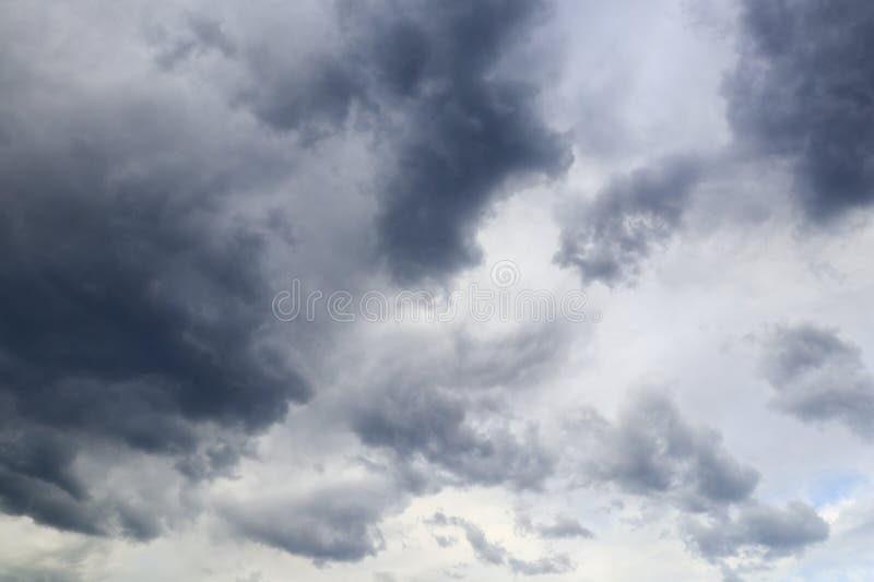 Large Storm Cumulus Clouds Float Across the Sky Stock Photo - Image of ...