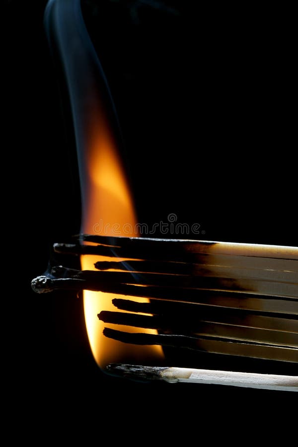 Large Striking Matches Lighter with Its Flame Showing Stock Image ...