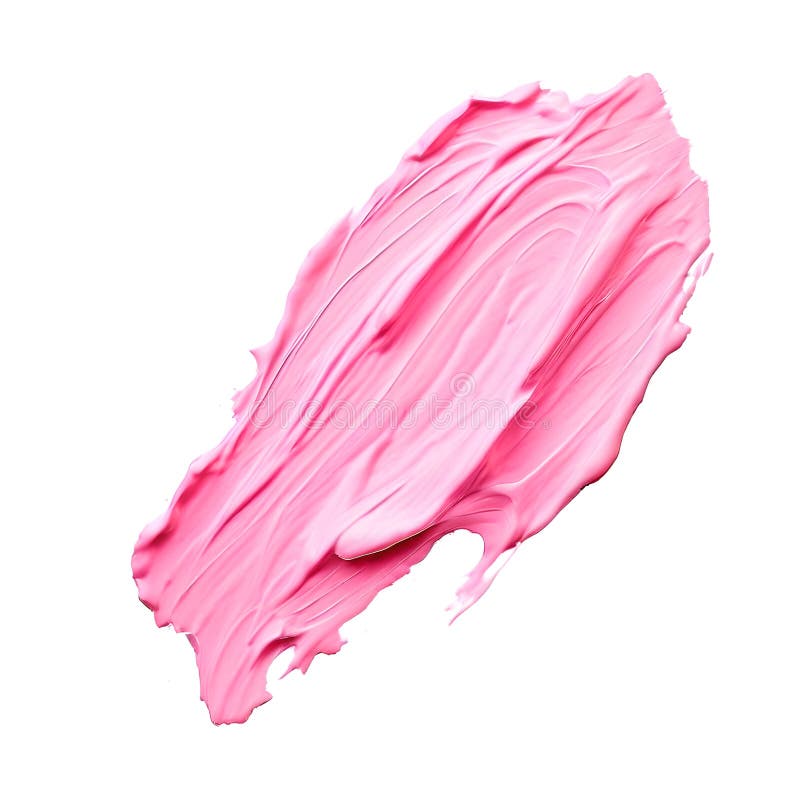 Large Stroke of Pink Paint. Generative AI Stock Illustration ...