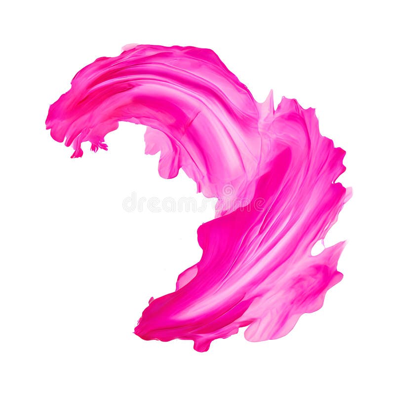 Large Stroke of Pink Paint. Generative AI Stock Illustration ...
