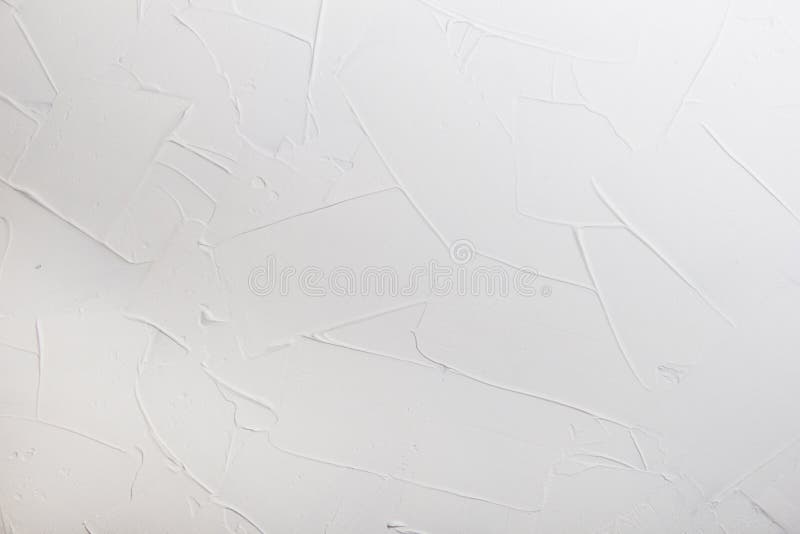 Large Strokes of White Plaster. the Background is Made of White Plaster ...