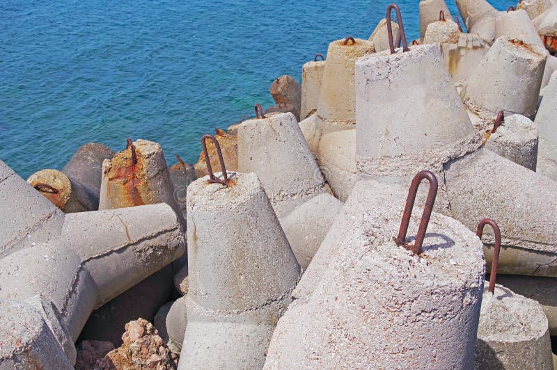 Large Structures Made of Concrete Stock Image - Image of coast ...