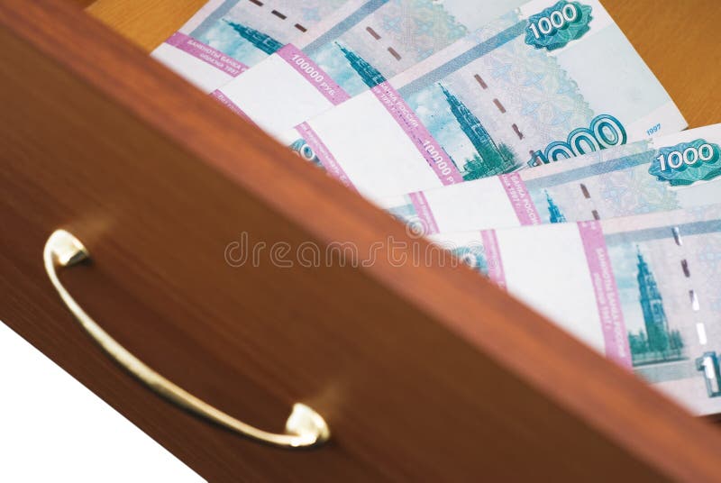 Large Sum Of Money In His Desk Picture. Image: 15655281