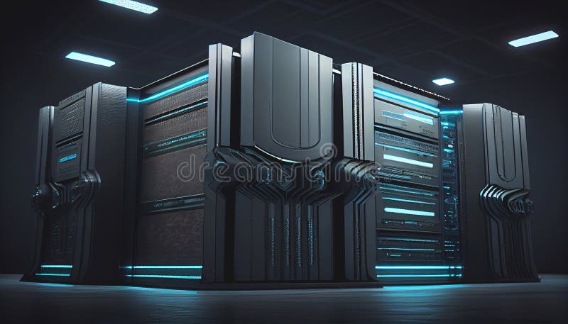 Supercomputer Datacentre Stock Illustrations – 68 Supercomputer ...