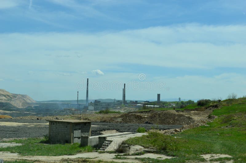 Large Surface Ore Mine in Serbia Stock Photo - Image of details ...