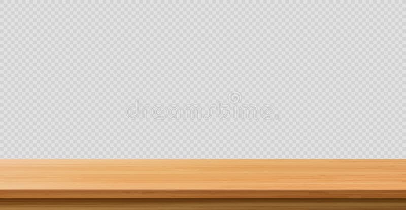 Large Table Top Solid Wood Texture, Transparent Background - Vector ...