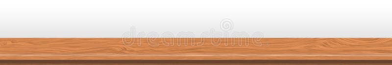 Large Table Top, Wooden Texture from Boards, White Background - Vector ...