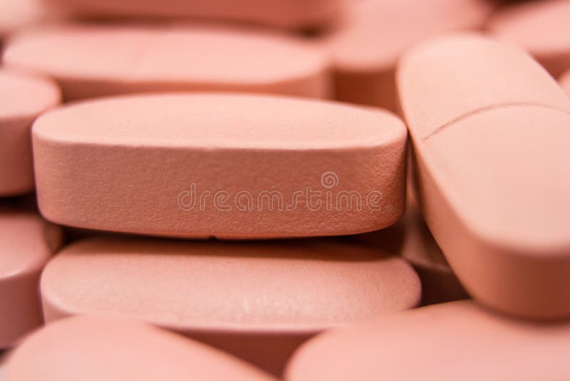 Large Oval-shaped Tablets in a White Pot Slide Stock Photo - Image of ...