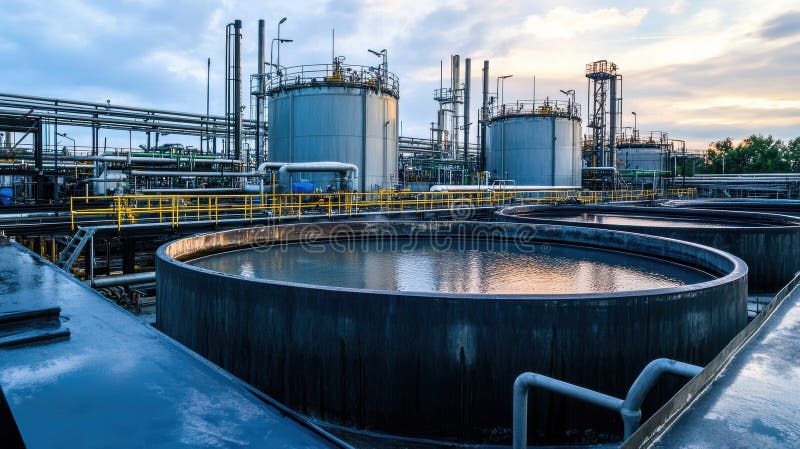 A Large Tank with a Lot of Water Inside of it Stock Illustration ...