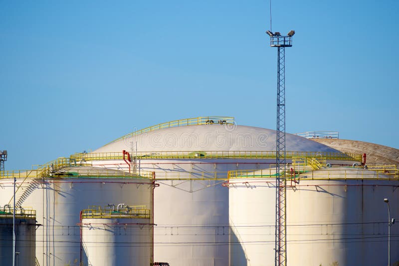 Large Tanks for Fuel Storage Stock Image - Image of tanks, spain: 272579921