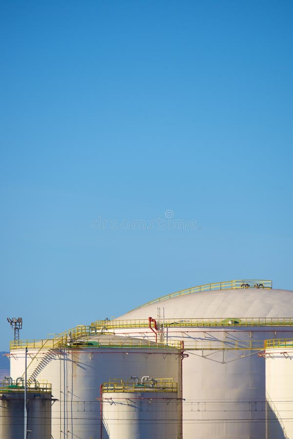 Large Tanks for Fuel Storage Stock Photo - Image of large, petrol ...