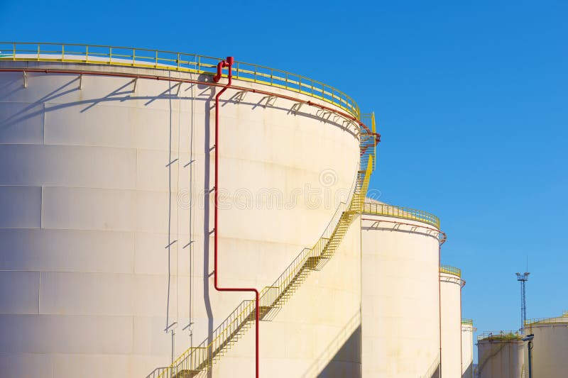 Large Tanks for Fuel Storage Stock Image - Image of plant, spain: 273849877