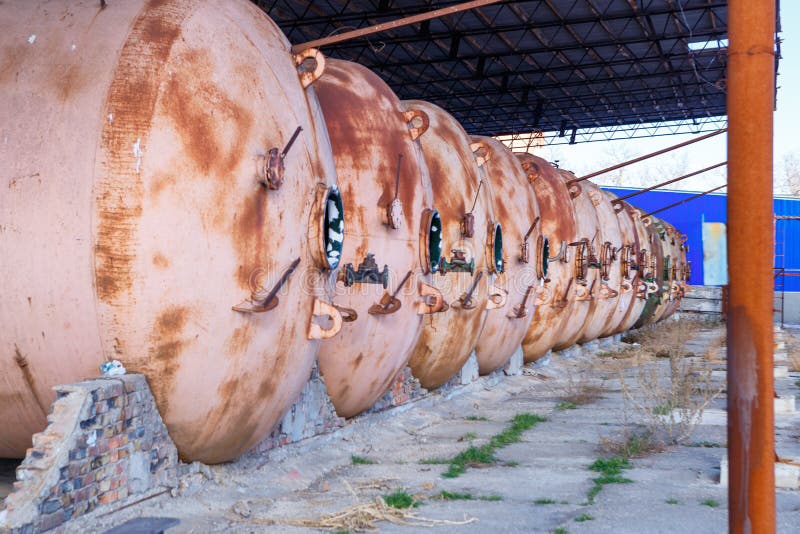 Large Tanks for Wine Fermentation Wine Production Stock Image - Image ...