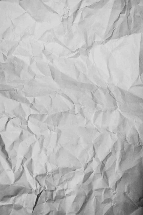 Large Texture Background of Crumpled Paper, White Paper, Battered Paper ...