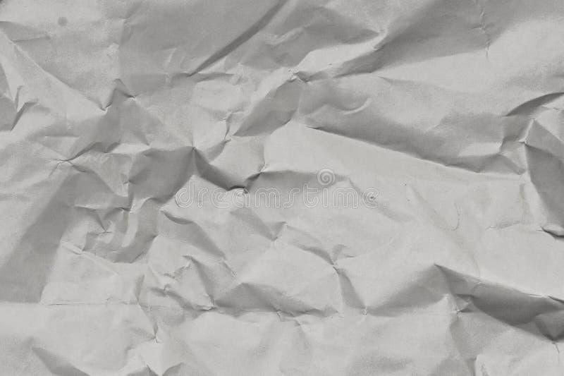 Large Texture Background of Crumpled Paper, White Paper White ...