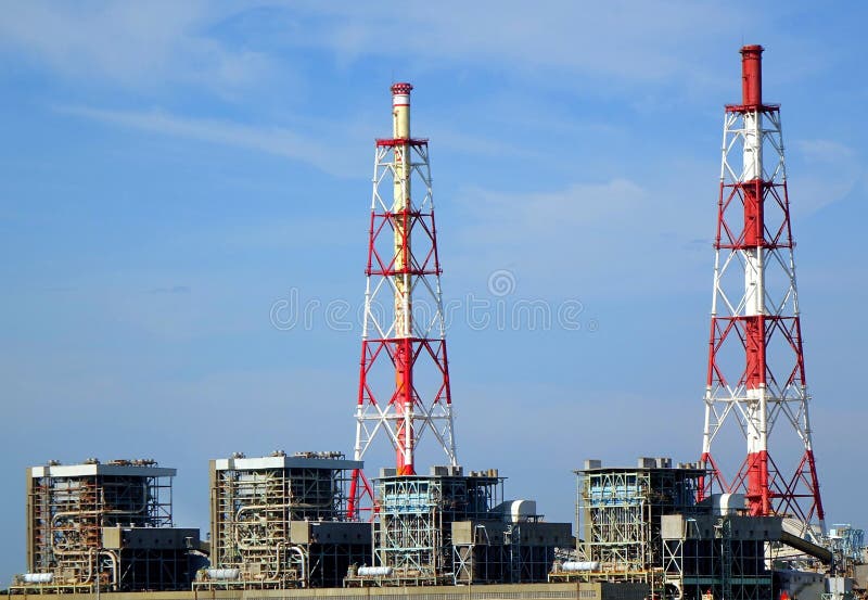 Large Thermal Power Plant stock image. Image of industry - 122002805