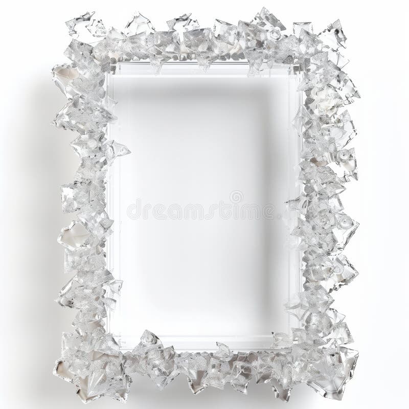 A Large, Thin Rectangular Frame Made Out of a Clear, Solid White ...