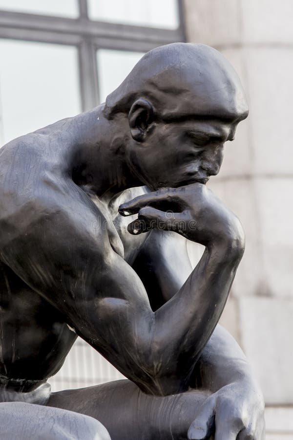 The Thinker statue editorial image. Image of idea, isolated - 1735060