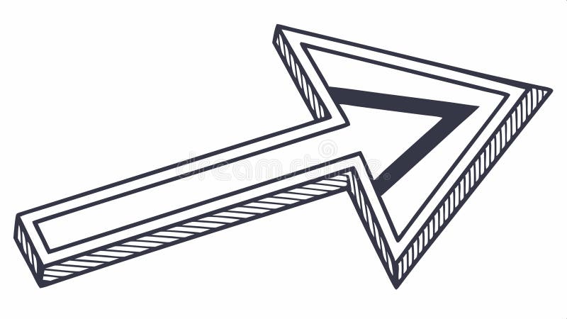 Large Three,dimensional Arrow Graphic Element Vector Design Generative ...