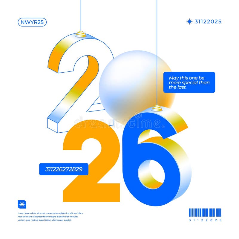 Large Three Dimensional Numbers 2 and 6 Orange and Blue with a Gradient ...