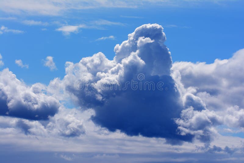 Large Thundercloud in Sunny Weather. Stock Photo - Image of environment ...